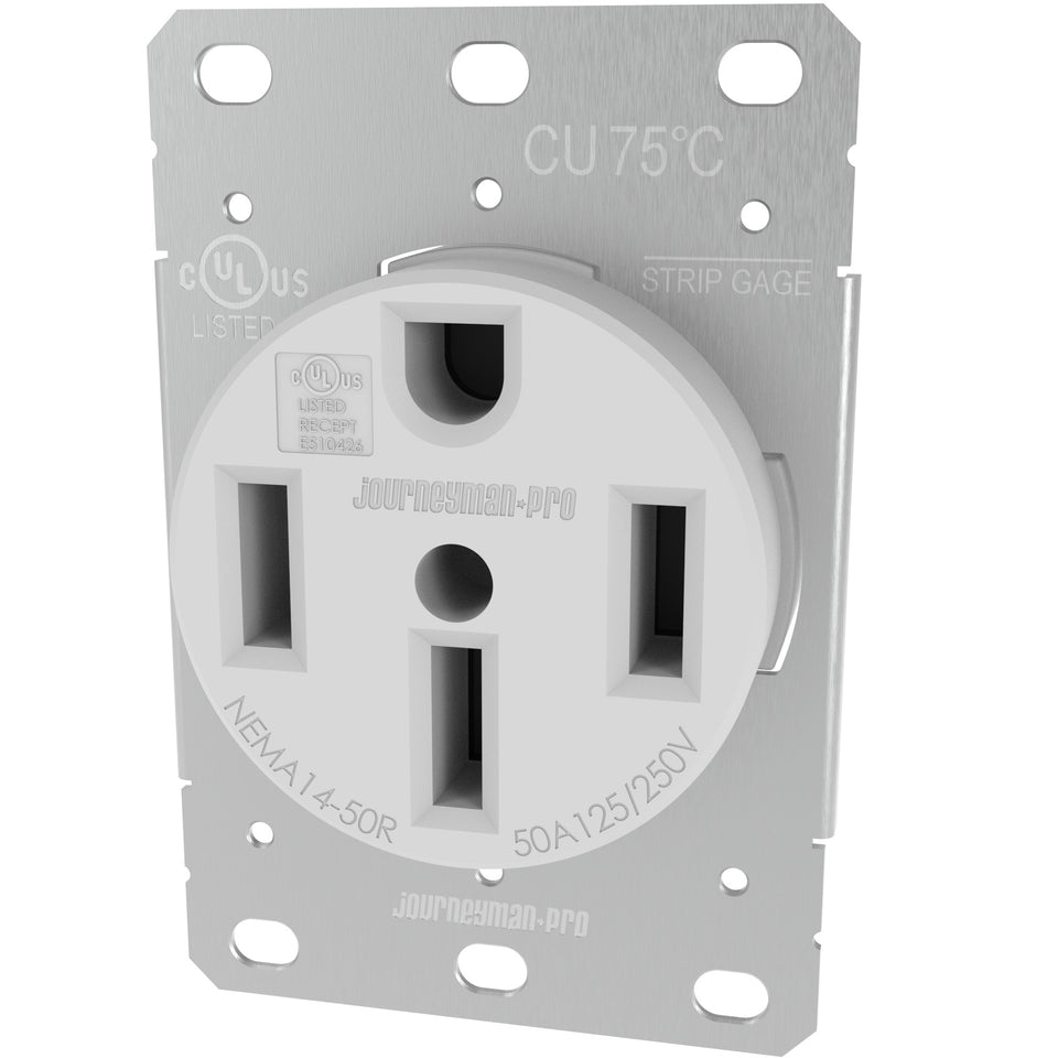 14-50 Commercial/Industrial Grade U.L. Approved 50 AMP 240V Receptacle
