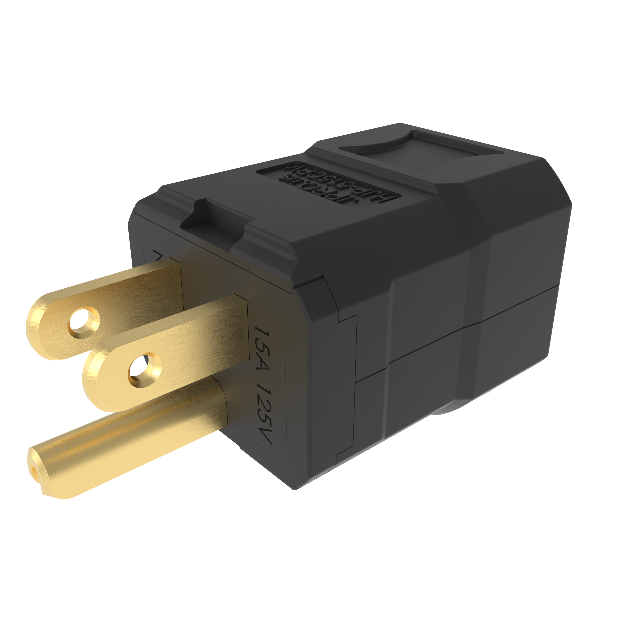 15 AMP - 125 VOLT STRAIGHT BLADE CLAMSHELL MALE PLUG (NEMA 5-15P, 515P