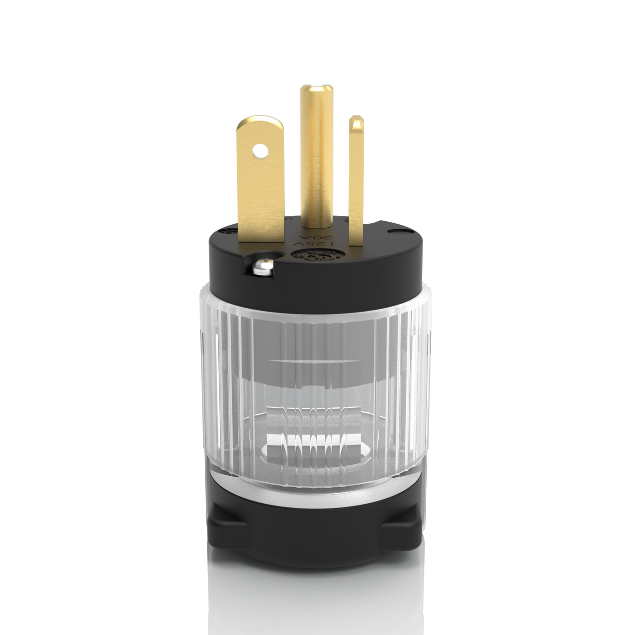 20 AMP - 125 VOLT STRAIGHT BLADE LIGHTED MALE PLUG (NEMA 5-20P) (HJP-5