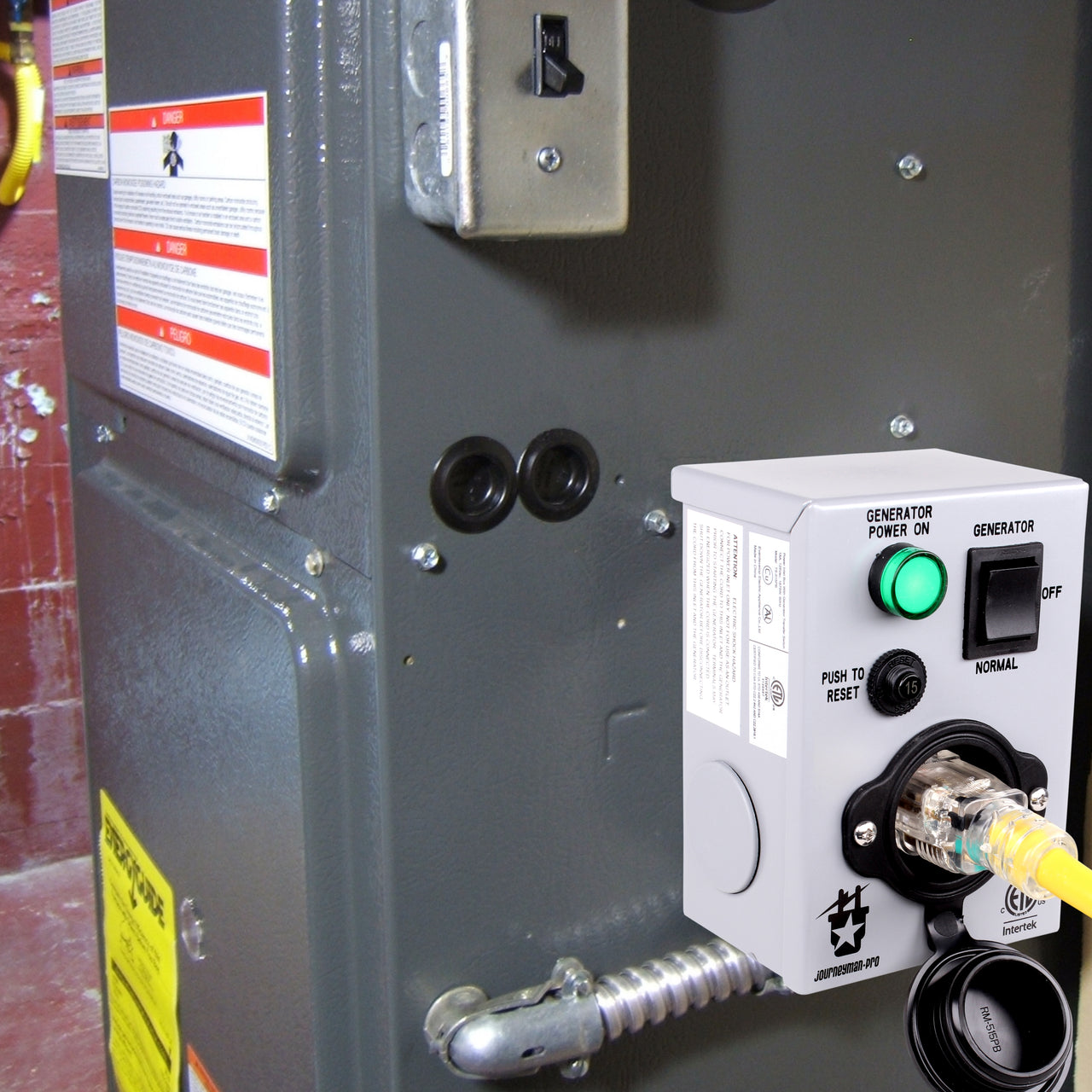 Generator Transfer Switch for Gas Furnace, Oil Heater, 1 Single Circui