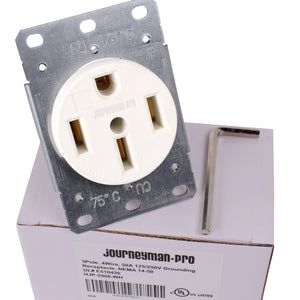 14-50 Commercial/Industrial Grade U.L. Approved 50 AMP 240V Receptacle