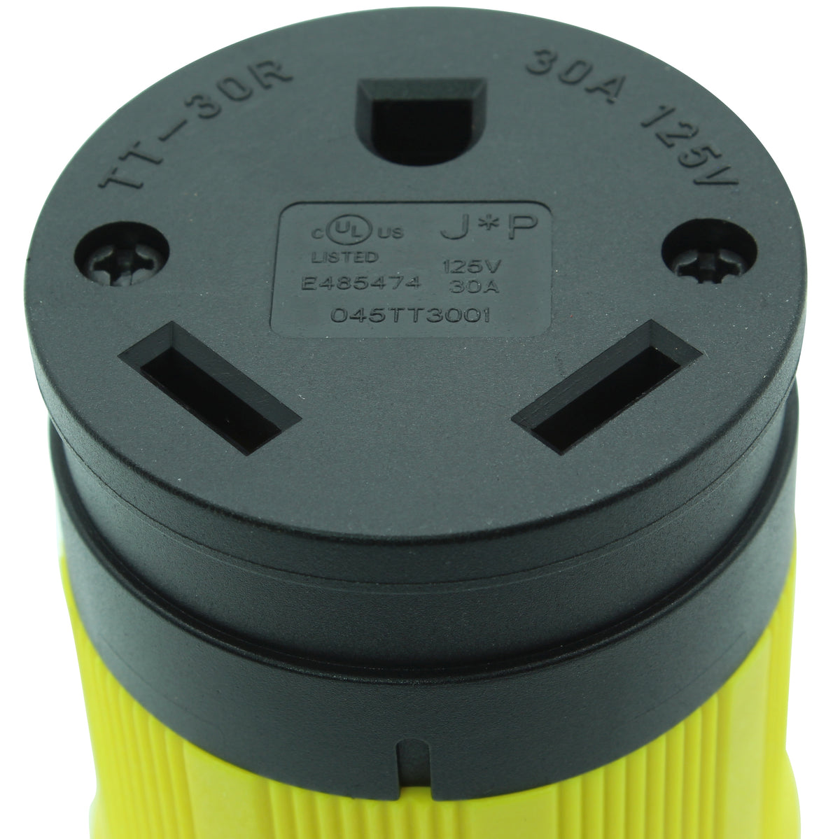 15 to 30 Amp 110 Volt RV Power Cord Adapter, 15A Male Plug (5-15P) Con ...